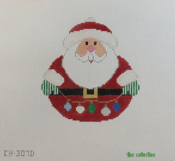 Roly Poly Santa with Lights - Stitchen Time