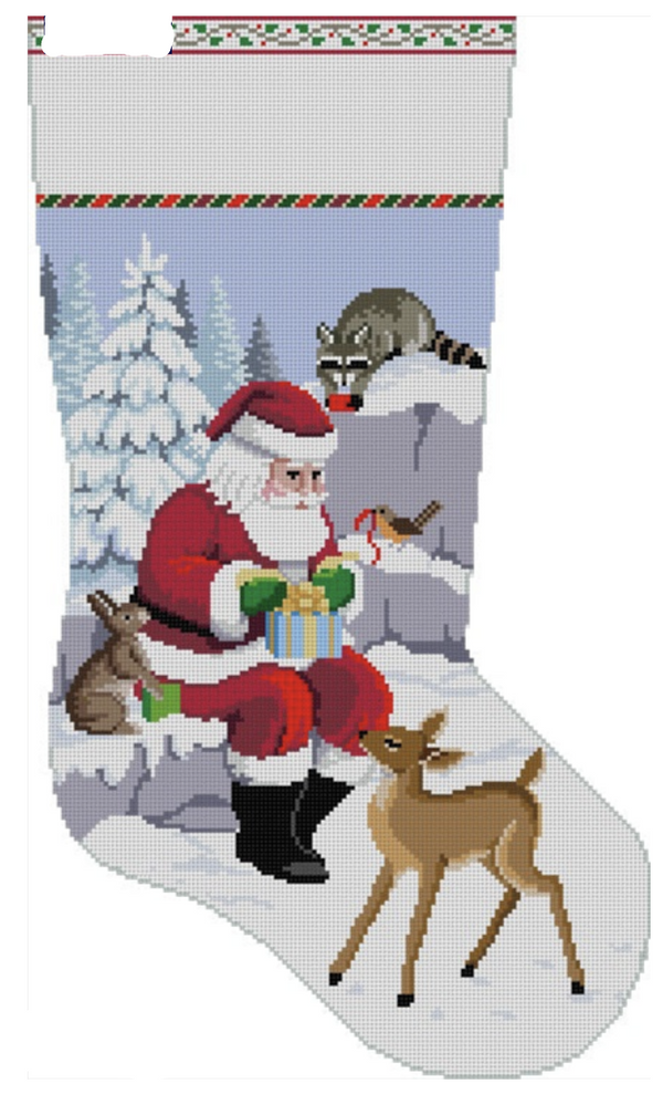 Santa with Animals - Stitchen Time
